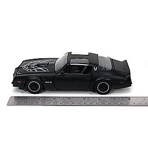 Jada Toys Big Time Muscle 1:24 1977 Pontiac Firebird Trans Am Die-cast Car, Toys for Kids and Adults (34038),Black
