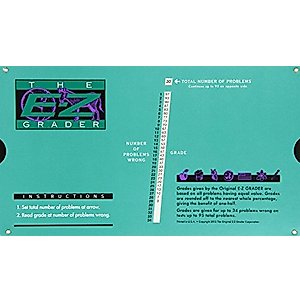 Grading Calculator - E-Z Grader Teacher's Aid Scoring Chart (Original) - 8-1/2" x 4-3/4"