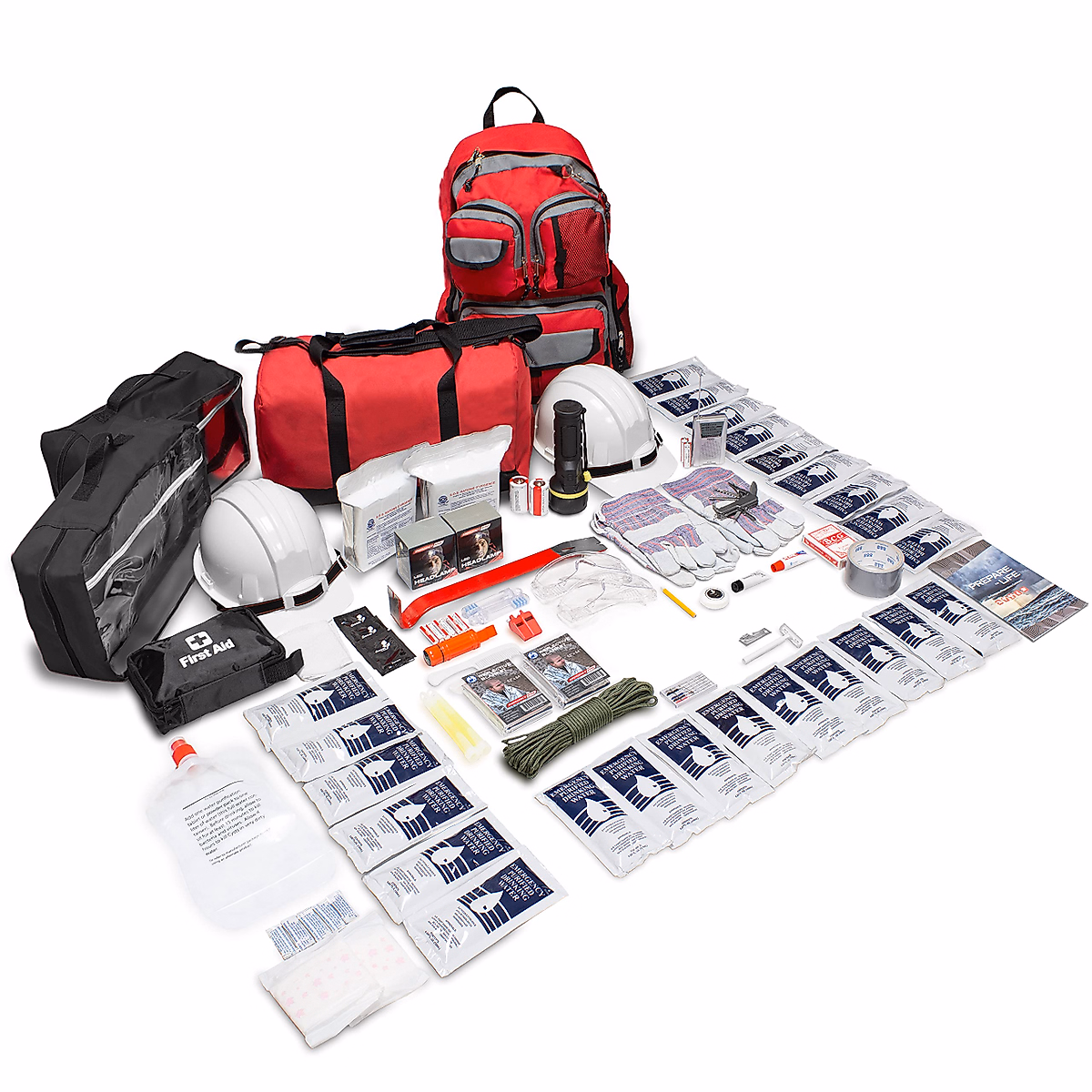 Emergency Zone Earthquake 72 Hour Survival Kit Go Bag, 2 Person Deluxe Emergency Disaster Kit, Be Prepared for The Big ONE