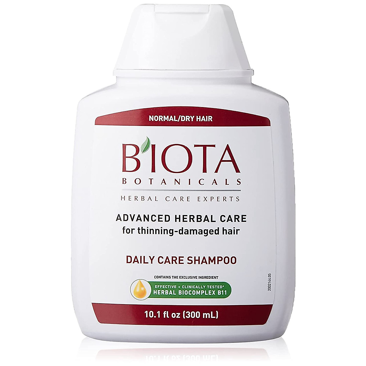 B'IOTA Botanicals Herbal Care Experts Daily Care Shampoo For Normal/Dry Thinning Hair 10.1 oz ( Pack of 2)
