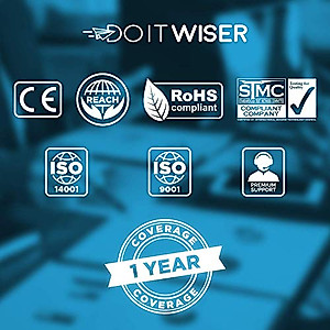 Do it Wiser Compatible Printer Toner Cartridge Replacement for Dell H625cdw H825cdw S2825cdn - High Yield Laser Cartridges 593-BBOW 593-BBOX 593-BBOY 593-BBOZ (2 Blacks 1 Cyan 1 Magenta 1 Yellow)