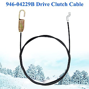 AILEETE 946-04229B Clutch Drive Cable for MTD Craftsman Troy-Bilt Yard Machines Yard Man Snowblower 746-04229, 746-04229B, 946-04229
