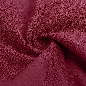 Shirts for Women Roll up Long Sleeve V-Neck Tops Button Down Solid Color Loose Casual Blouses Trendy 2023