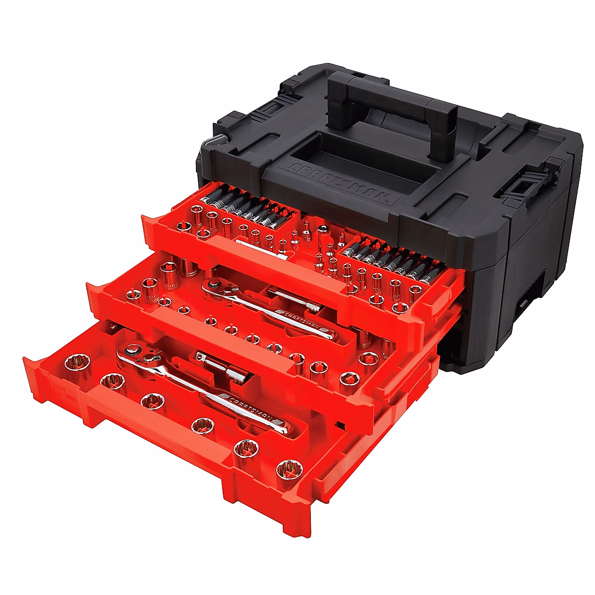 Craftsman Mechanics Tool Set, 230-Piece Hand Tool and Socket Set with 3-Drawer Tool Box (CMMT45305)