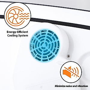 ZENY Mini Fridge Electric Cooler and Warmer for Car- 12V DC Car Refrigerator with Automatic Locking Handle, 28 Quart Portable Car Fridge for Travel and Camping