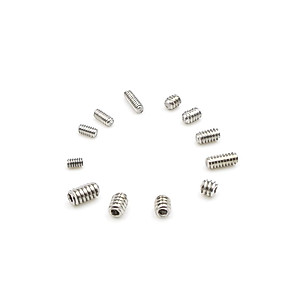 HVAZI #2-56#4-40#6-32 UNC Stainless Steel Internal Hex Drive Cup Point Set Screws Assortment Kit