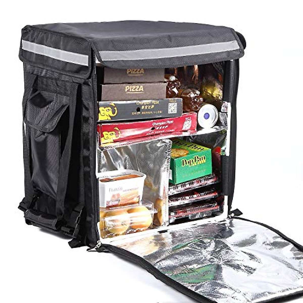 Richway 96L Big Capacity Food Delivery Backpack, Black