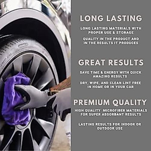 Microfiber Towels PAKS 16" x 24" Large Absorbant Microfiber Chamois - Premium Pack of 3 XL Towels - Detailing Towels Car Wash Rags, Scratch-Free, Lint-Free, XL Drying Towels for Cars, Home, Windows