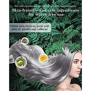 MCOSKIT Hair-Color-Wax for Men & Women, Natural Washable Temporary Hair Dye Clay Pomades & Instant Styling Creams, Fun Hair Mud for Cosplay, Halloween, Party. 4.23oz/White