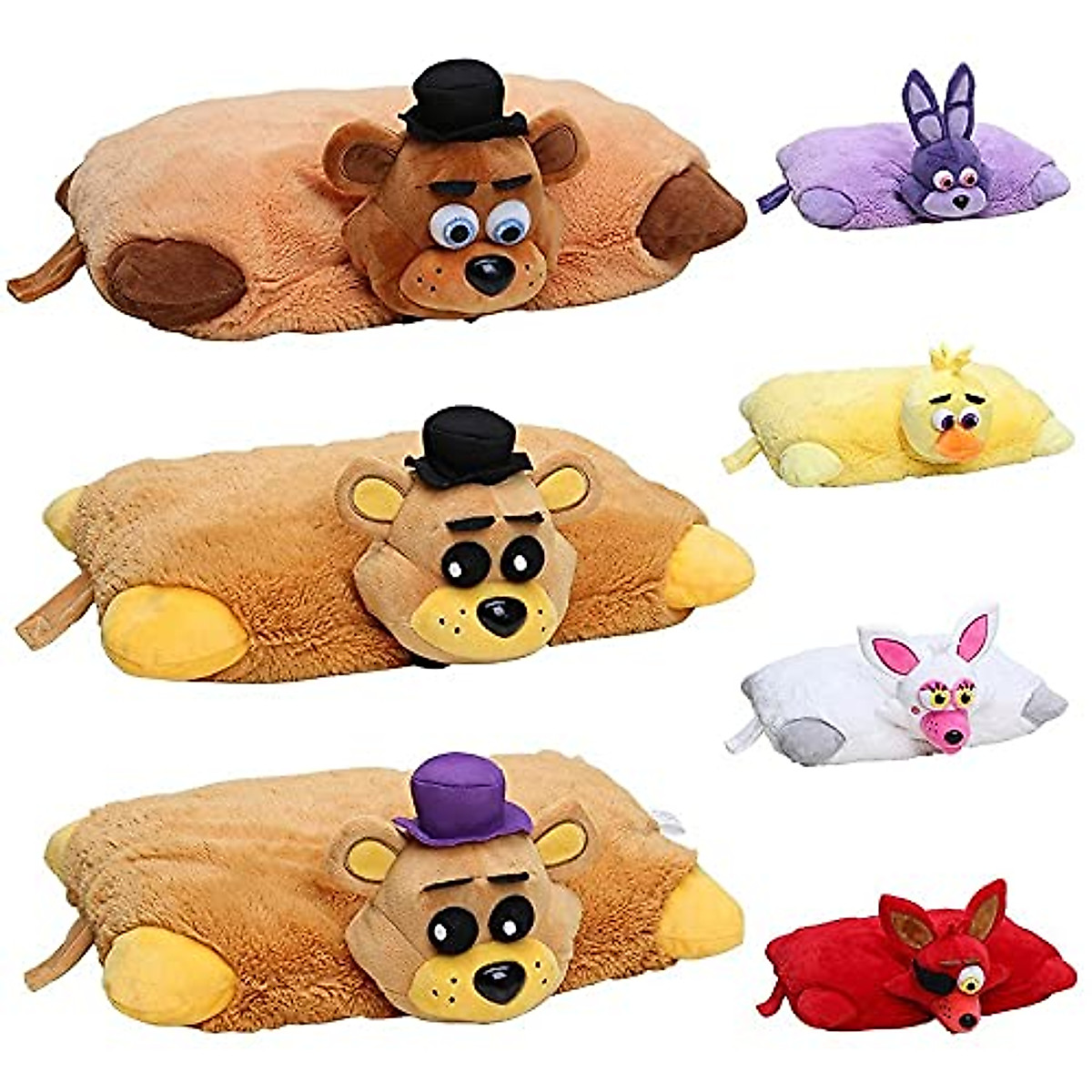 FNAF Plush Pillow Toy 17 12in Five Nights at Freddys Stuffed Foxy Chica Bonnie Mangle Freddy Fazbear (Freddy Fazbear)