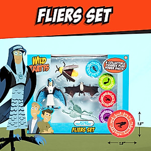 Wild Kratts - Activate Creature Power - 4-Pack Action Figure Set - Fliers