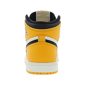 Nike Jordan Preschool Air 1 AQ2664 711 Yellow Toe - Size 2.5Y Black/Taxi/White