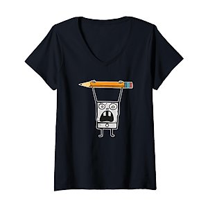 Mademark x SpongeBob SquarePants - Womens DoodleBob is the Greatest! V-Neck T-Shirt