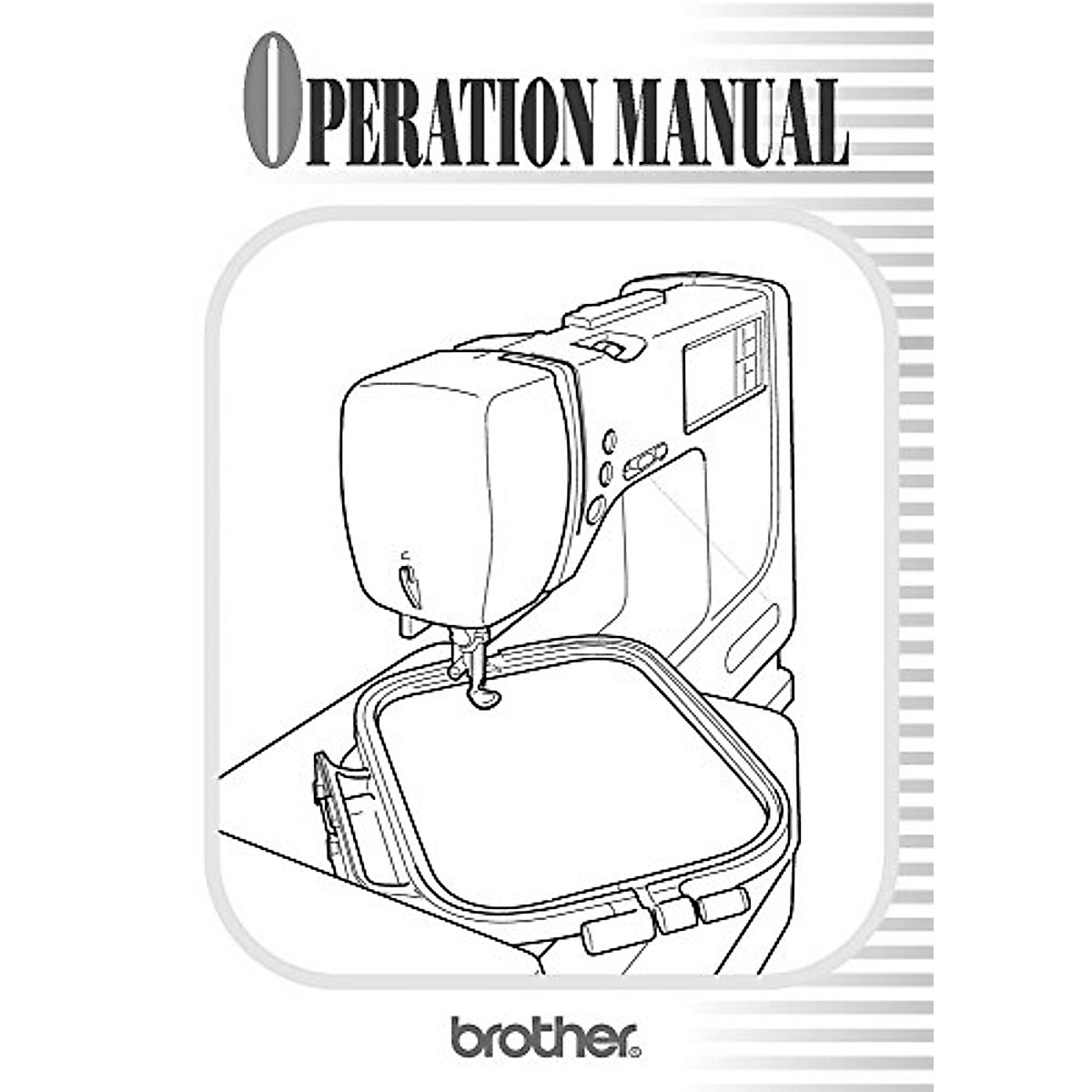 Instruction Manual for Brother PE 400D Embroidery Machine