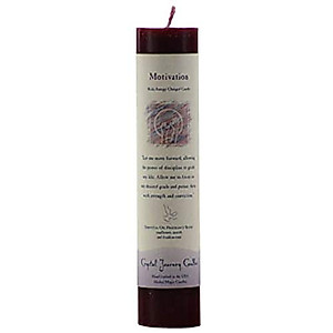 CRYSTAL JOURNEY Candle Pillar Motivation, 1 EA