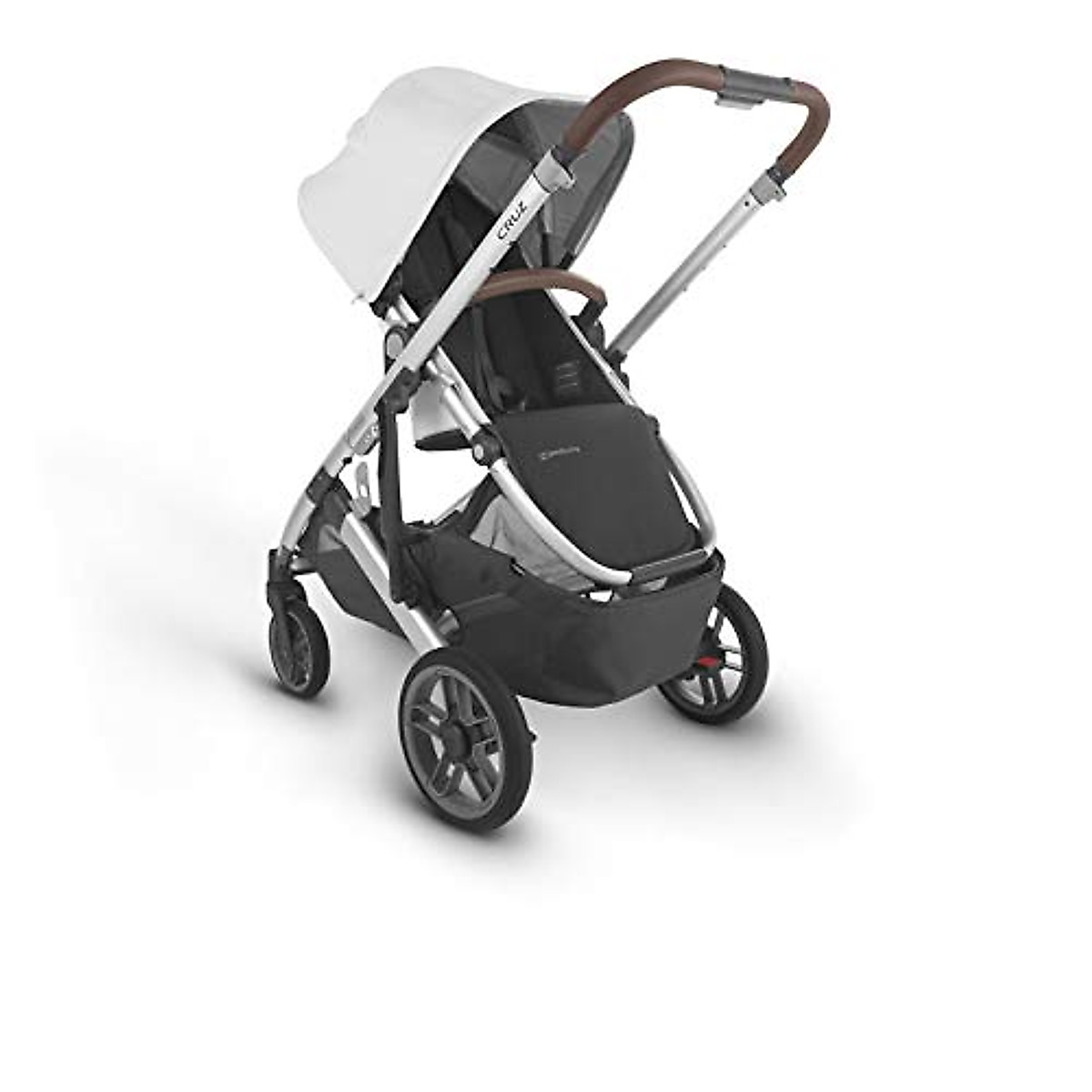 Cruz V2 Stroller - Bryce (White Marl/Silver/Chestnut Leather)