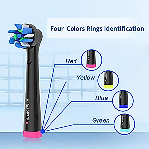 8pcs Cross Clean Brush Heads Compatible with Oral B Electric Toothbrush, Compatible with Cross Action Pro 1000 and Other Oral B Electric Toothbrush.