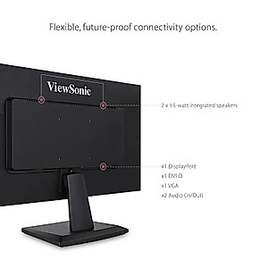 ViewSonic VA2452SM 24" 1080p LED Monitor DisplayPort, DVI, VGA (Renewed)