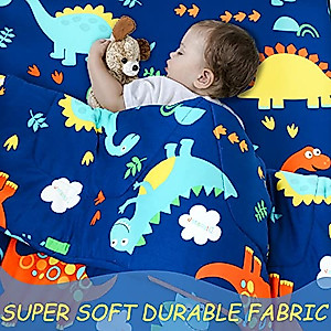 Cloele Crib Bedding Set for Boys - Microfiber 3 Piece Dinosaur Baby Bedding Set Soft Comforter Bed Set Includes Toddler Pillowcase Crib Sheet Baby Quilt - Nursery Bedding Set for Boys and Girls