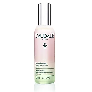 Caudalie Beauty Elixir Face Mist: Toner That Tightens Pores + Reduces Dullness + Sets Makeup, Full Size, 3.3 oz