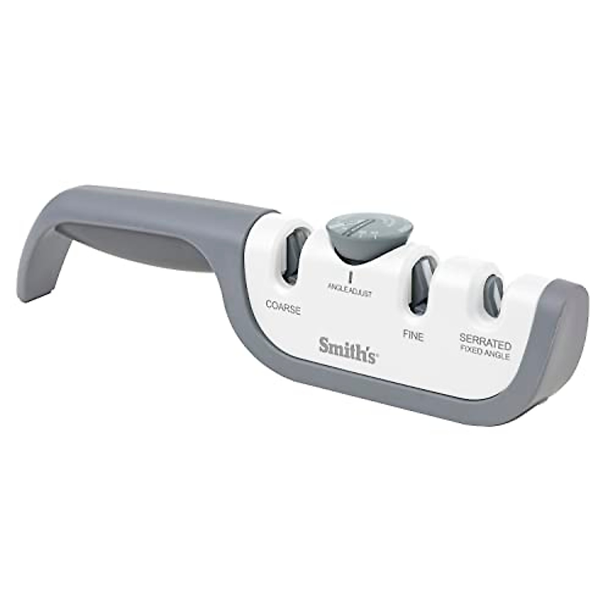 Smith's 51109 Select Angle Adjust Manual Knife Sharpener, White/Gray