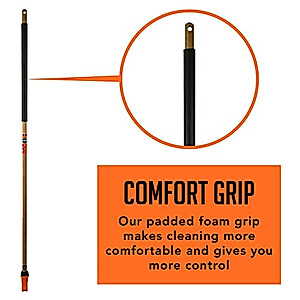 SWOPT 24” Premium Multi-Surface Push Broom Head — Cleaning Head Interchangeable with All SWOPT Cleaning Products for More Efficient Cleaning and Storage — Indoor and Outdoor Push Broom