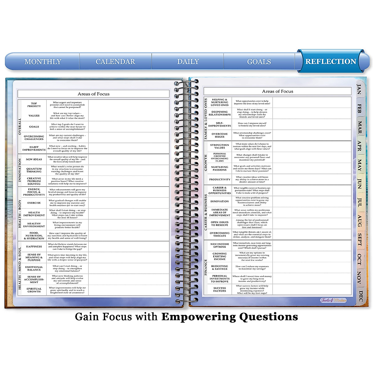 Tools4Wisdom 2024 Planner 2024 Calendar - 15 Month Dated October 2023-2024 Dec - Hardcover