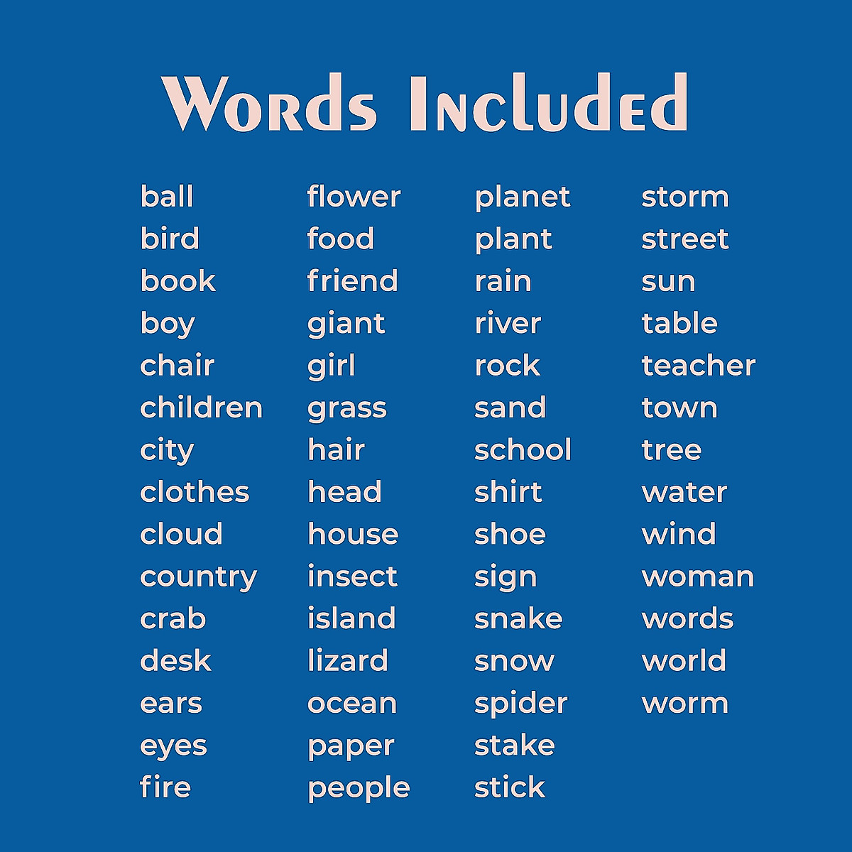 SnapWords® Nouns List 1 Teaching Cards - Sight Words Flash Cards