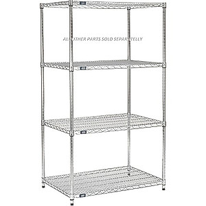 Nexel Additional Wire Shelf for Wire Shelving Units, 600-800 lb Capacity, 21"W x 30"L, Chrome Finish