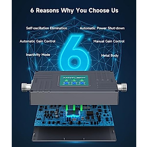 Cell Phone Signal Booster for All Carriers on Band 5/12/13/17 | Up to 4,500 Sq Ft | Boost 5G 4G& LTE Signal for Verizon, AT&T, T-Mobile & More | FCC Approved