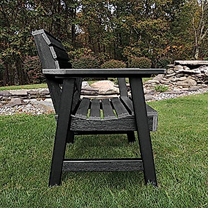 Highwood AD-CHGW1-BKE Weatherly Garden Chair, Black