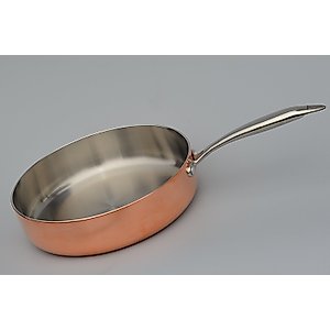 Kila Chef Tri-Ply Copper Bottom Saute Pan with Lid
