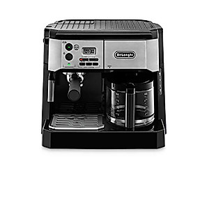 De'Longhi BCO430BM All-in-One Combination Maker & Espresso Machine + Advanced Milk Frother for Cappuccino, Latte & Macchiato + Glass Coffee Pot 10-Cup