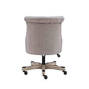 Linon Talia Office Chair, Gray 28.25D x 27.25W x 35.75H Inch
