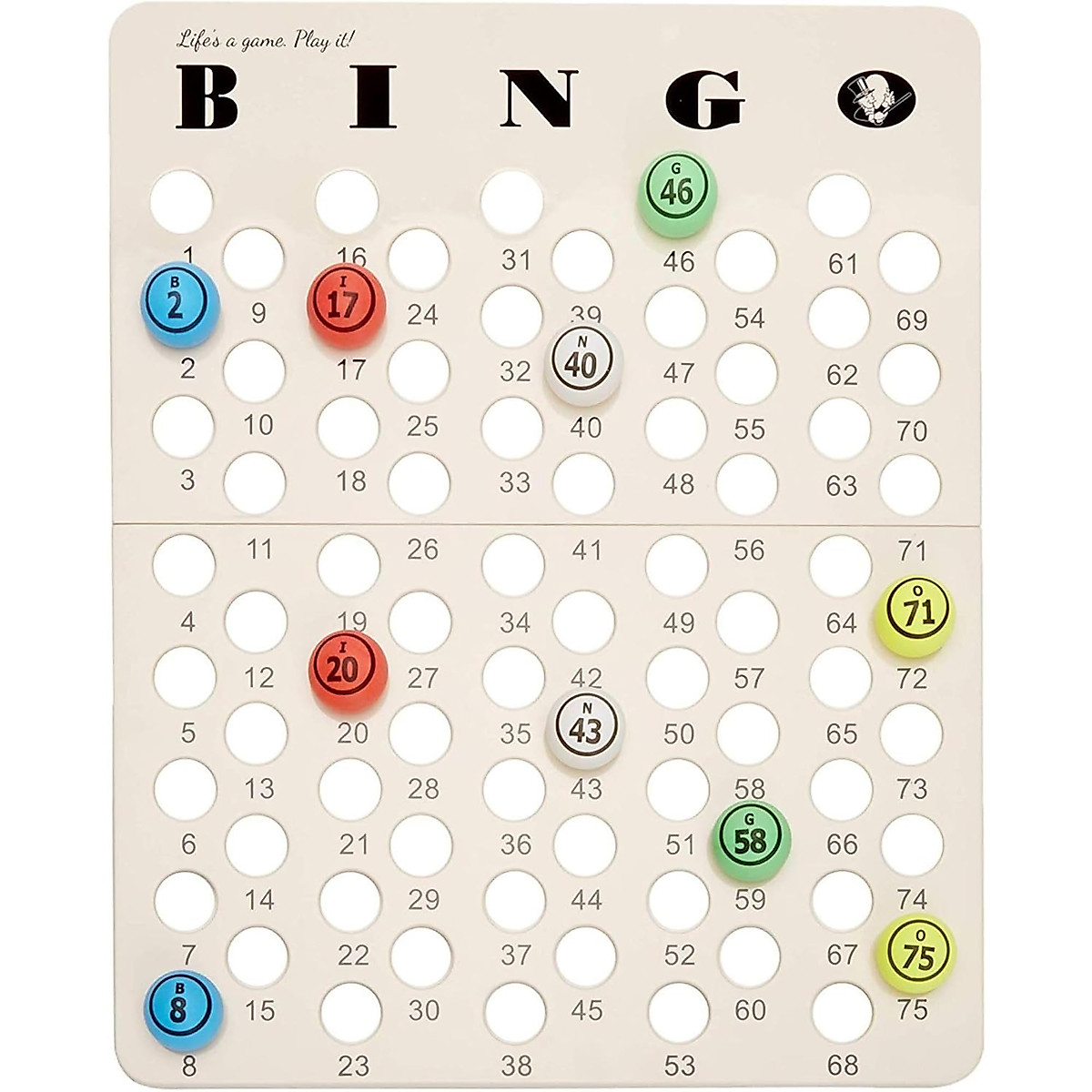 MR CHIPS Professional Bingo Game Master Board for Ping Pong Balls