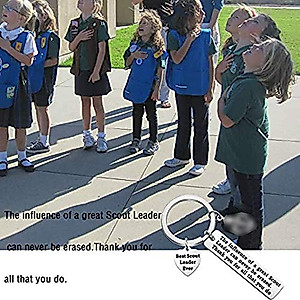 TGBJE Scout Leader Gift Troop Leader Gift Thank You for All That You Do Leader Appreciation Gift Leader Gifts (Leader Keychain)
