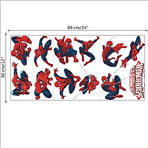Spiderman Wall Sticker Children's Cartoon Bedroom Background Wall Decoration Self-Adhesive Wall Sticker PVC