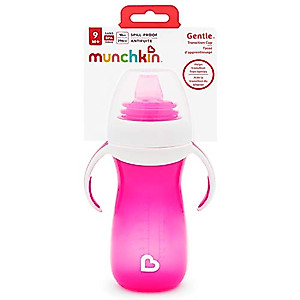 Munchkin® Gentle™ Transition Sippy Cup with Trainer Handles, 10 Ounce, Pink
