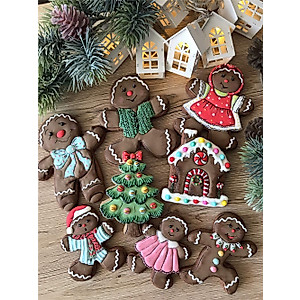 LILIAO Christmas Waving Gingerbread Man Cookie Cutter - Extra Large: 4.2 x 5.6 inches - Stainless Steel