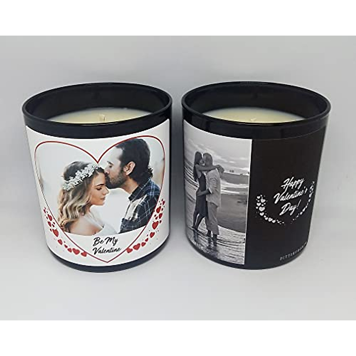 9oz. Valentine's Day Photo Candle | Personalized Soy Candle