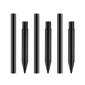 6 Pcs Replacement Plastic Ground Spike Stakes and Extension Poles for Solar Torch Lights, 8.26" Ground Stakes and 12" Pole Extension for Solar Flame Lights Pathway Lights Garden Lights