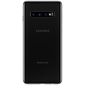 Samsung Galaxy S10 Factory Unlocked Android Cell Phone | US Version | 128GB of Storage | Fingerprint ID and Facial Recognition | Long-Lasting Battery | Prism Black (SM-G973U1ZKAX)