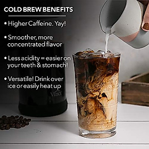VINCI Express Cold Brew Patented Electric Coffee Maker Cold Brew in 5 Minutes, 4 Brew Strength Settings & Cleaning Cycle, Easy to Use & Clean, Glass Carafe, 1.1 Liter (37 Fl Ounces)