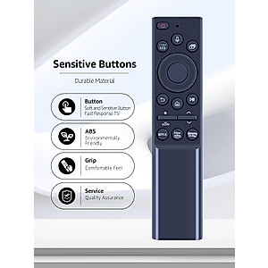 New 2021 Models BN59-01357F Voice Replacement Remote Control for Samsung QLED Smart TVs Compatible with Neo QLED, The Frame and Crystal UHD Series (BN59-01357F)