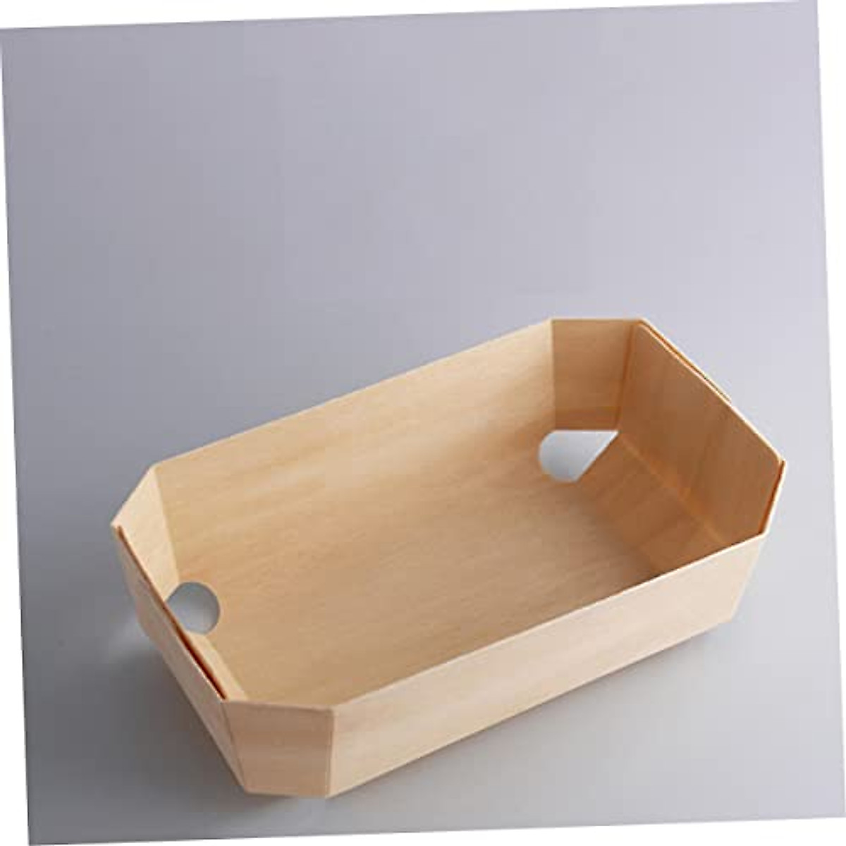 Cabilock 10pcs Wooden Toast Box Cake Mold Toaster Oven Pan Disposable Baking Pan Rectangular Bread Pan Food Storage Box Loaf Tin Cake Baking Pan Non-stick Toast Plates Cake Baking Tray Tray