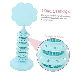 Cabilock 1pc Lollipop Display Stand Lollipop Stand Display Holder Rack (random Color) Candy Stand Holder Base Multi-function Display Rack Cake Pop Sticks Making Tools Pop Tree Shelves Pp