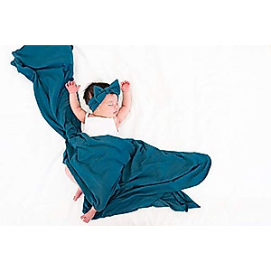 Large Premium Knit Baby Swaddle Receiving Blanket "Steel" by Copper Pearl