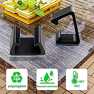 Krisler 18PC Outdoor Patio Furniture Clips Sectional Sofa Rattan Furniture Clamps Chair Fasteners Connect The Sectional or Module Outdoor Couch Patio Furniture