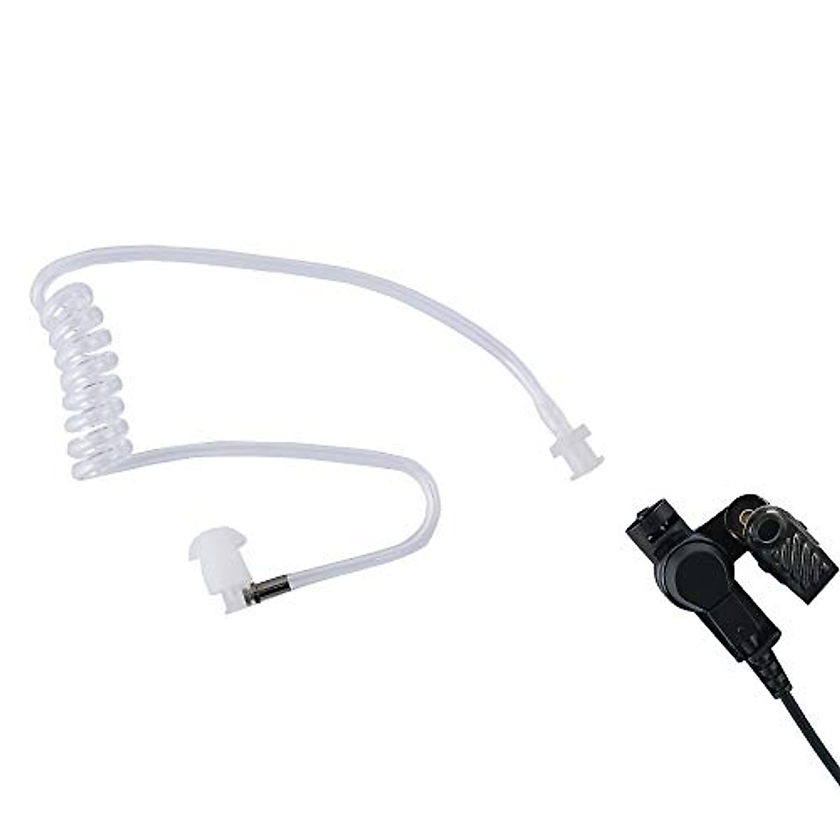 Klykon 2-Wire Covert Acoustic Tube Surveillance Earpiece Headset Mic PTT Kit for Motorola XPR3500e XPR3000 XPR3300 XPR3300e XPR3500 Two Way Radio Walkie Talkie