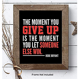 Inspirational Quote - Unique Gift for LA Lakers Fan, Boys, Men, Teens - Motivational Wall Decor, Art Decorations for Office, Bedroom, Living Room - 8x10 UNFRAMED Basketball Poster Print